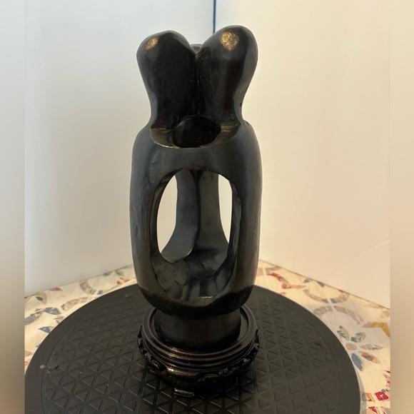 Accents | Vintage Wooden Carving Thruple Friendship Family | Poshmark